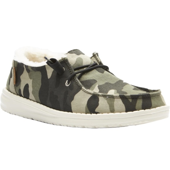 Hey Dude | Shoes | New With Box Hey Dude Wendy Camo Sherpa Shoes | Poshmark